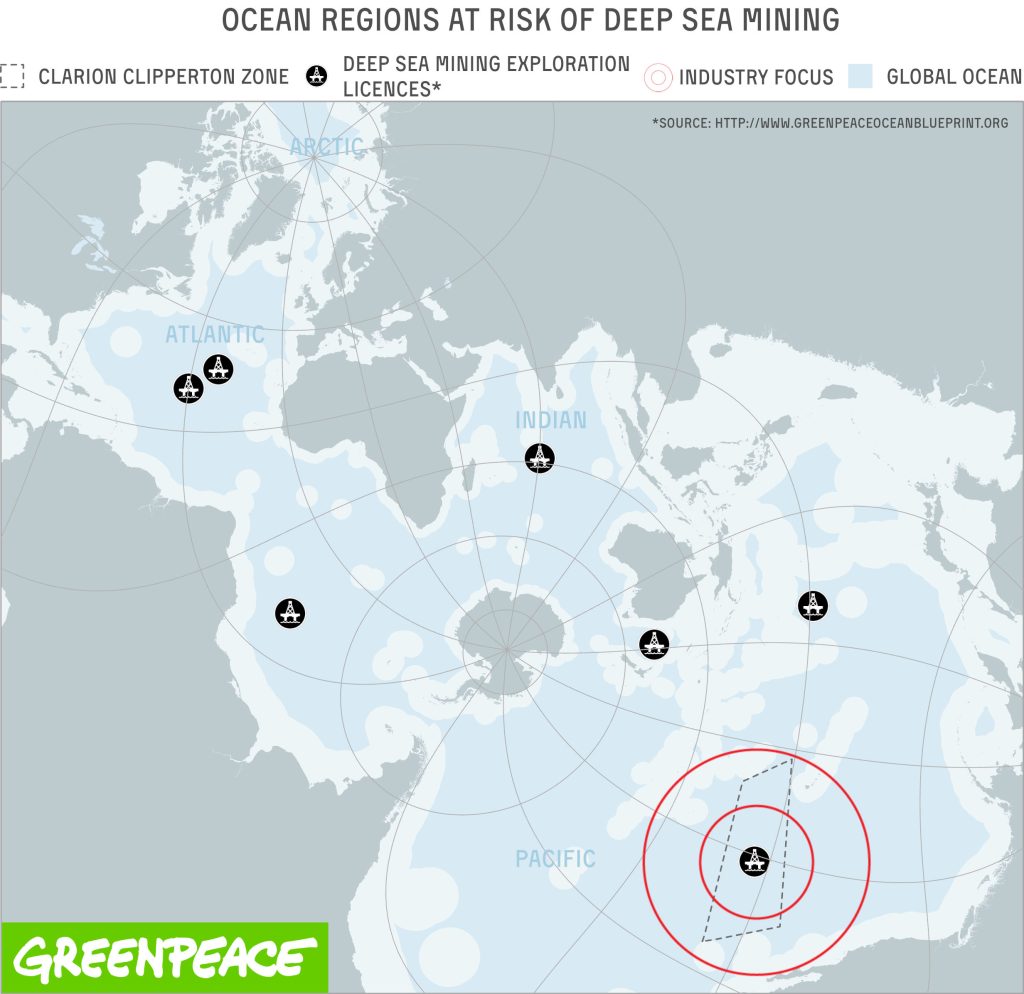 Whales at risk from deep sea mining – Global Mapping Hub by Greenpeace ...